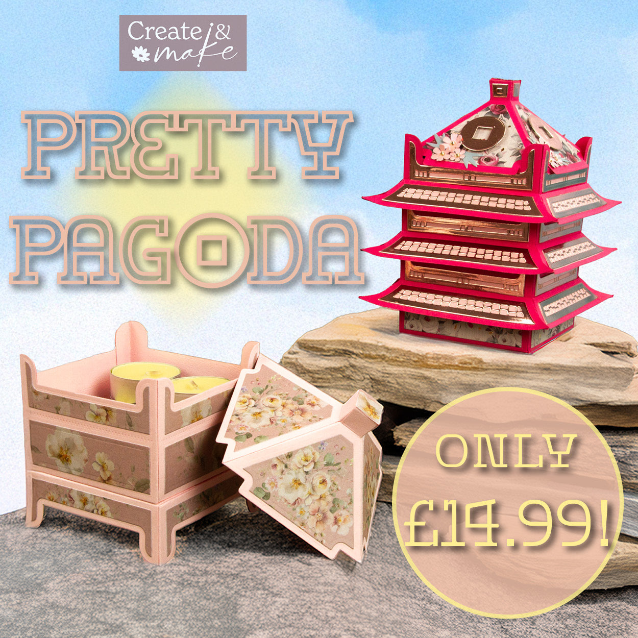 Pretty Pagoda Die Set - Create & Make – Tonic Studios