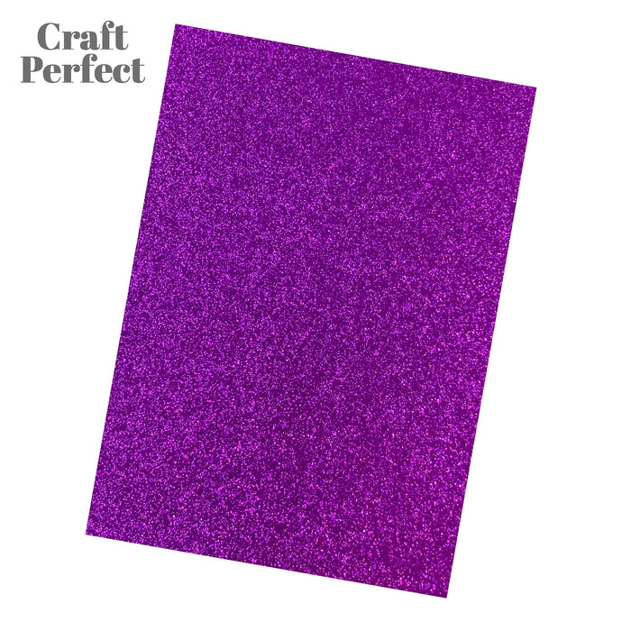 Craft Perfect - Glitter Card - Nebula Purple - A4 (5/PK) - 9946e ...