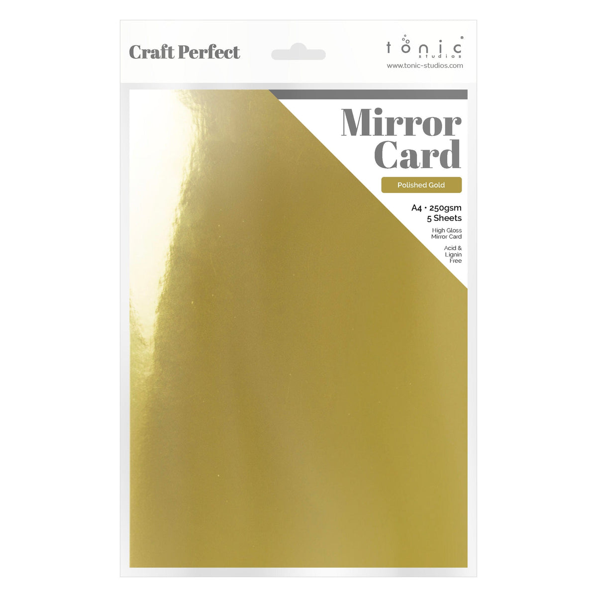 Craft Perfect - Polished Gold Mirror Card A4 250GSM – Tonic Studios