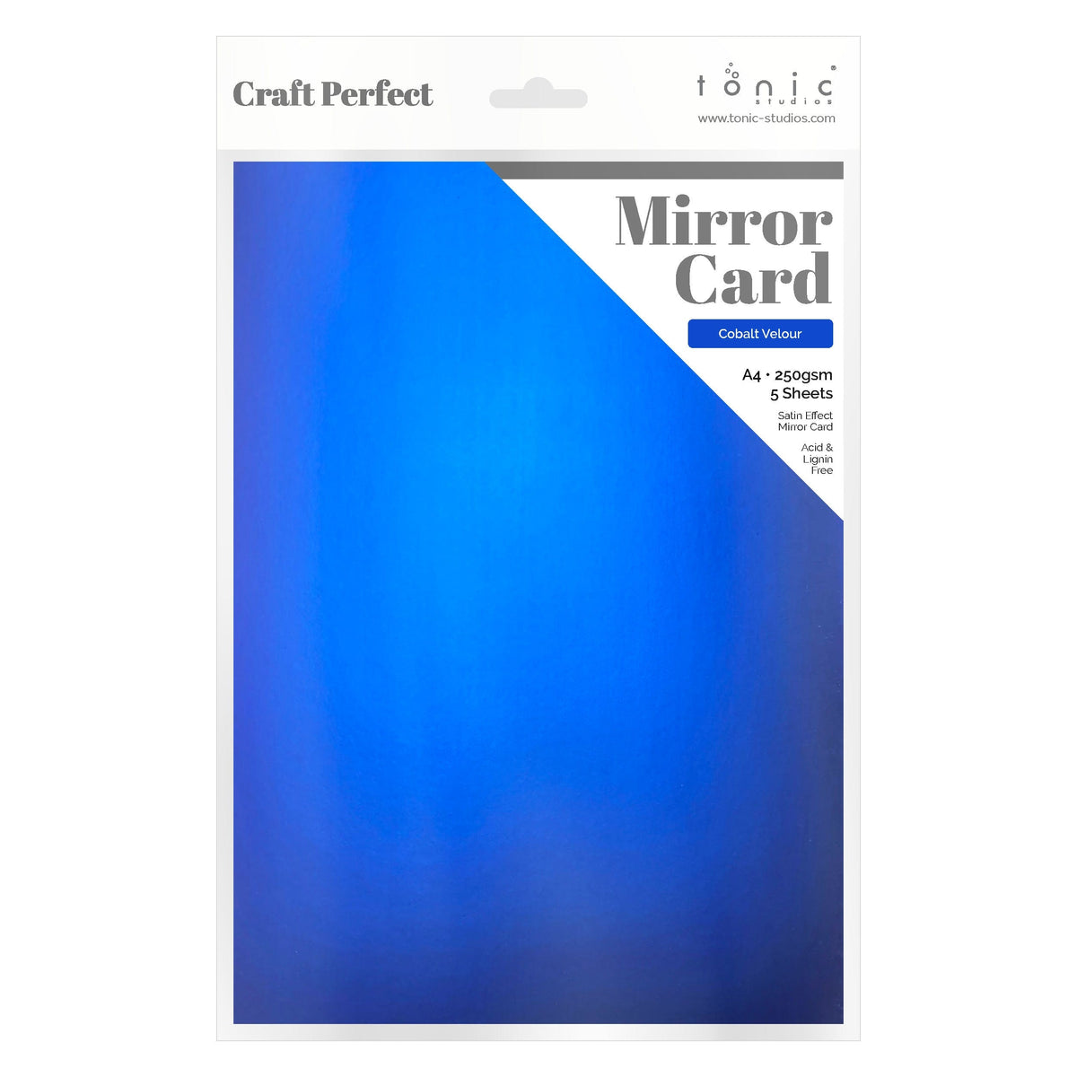 Craft Perfect - Cobalt Velour Satin Mirror Card A4 250GSM – Tonic Studios