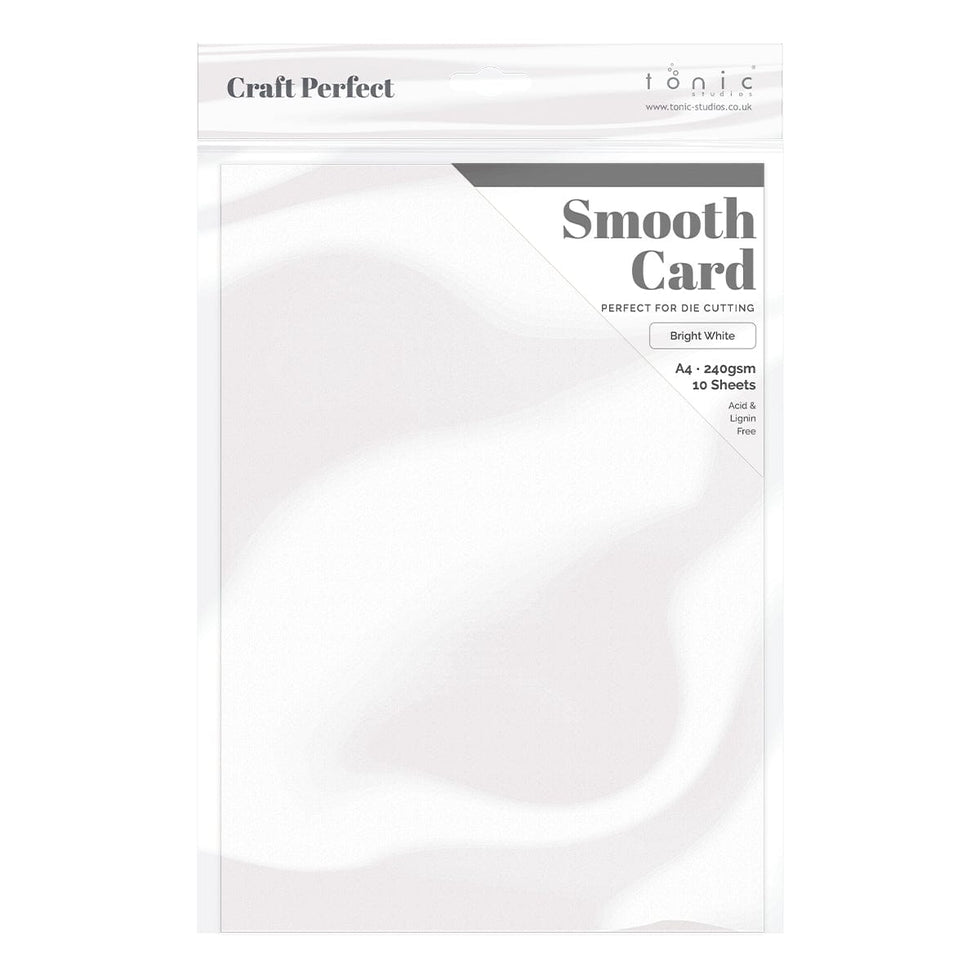 Craft Perfect - Smooth Card - Bright White - 240gsm A4 (10/PK) - 9895e ...