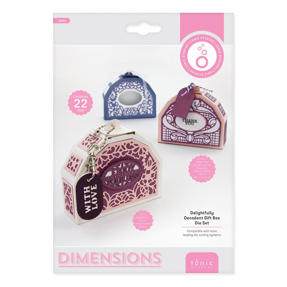 Delightfully Decadent Gift Box Die Set - 4805e – Tonic Studios