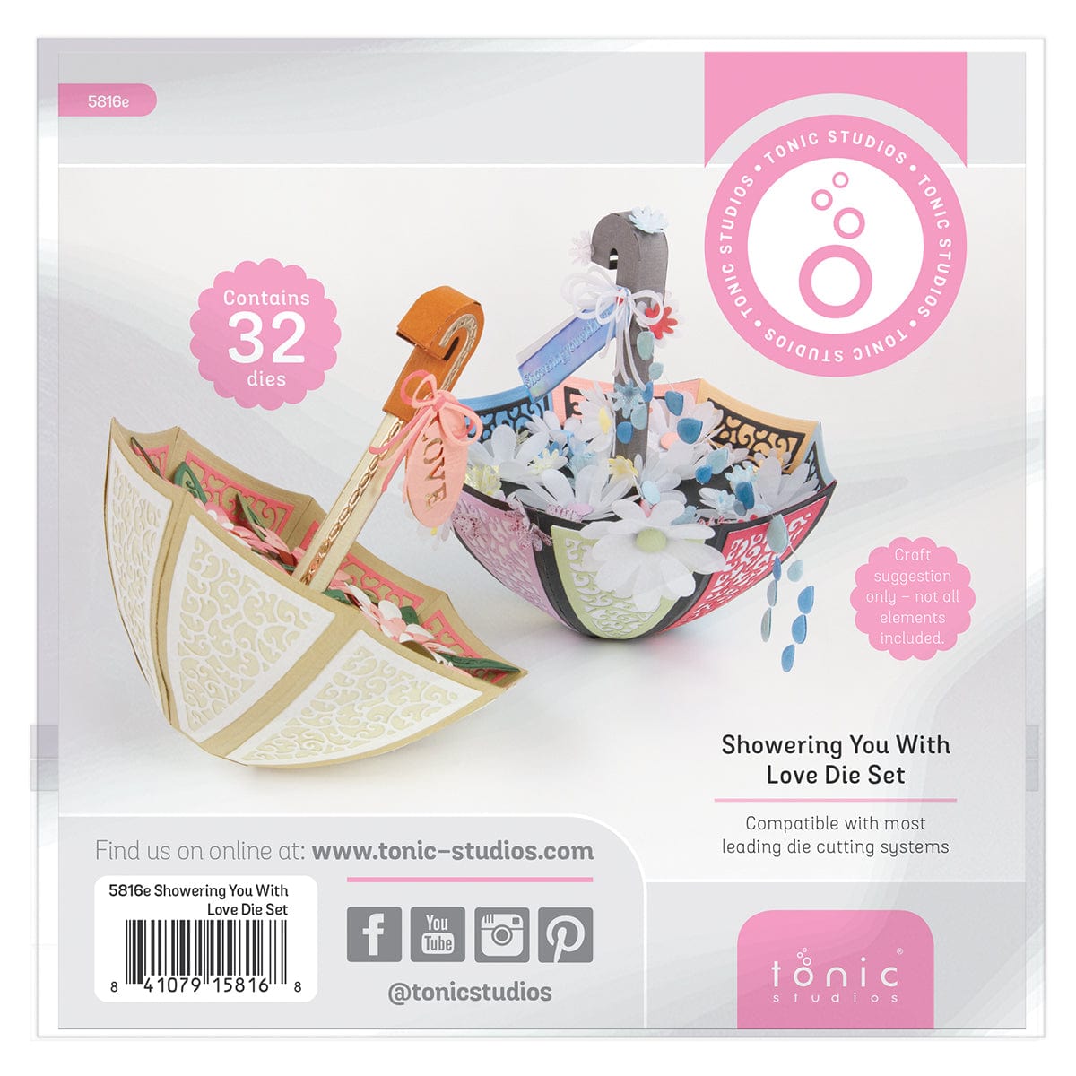 Showering You With Love Die Set - Create & Make – Tonic Studios