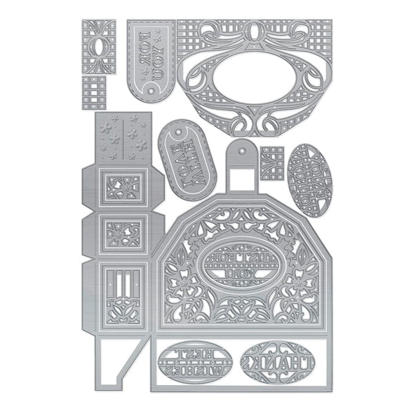 Delightfully Decadent Gift Box Die Set - 4805e – Tonic Studios