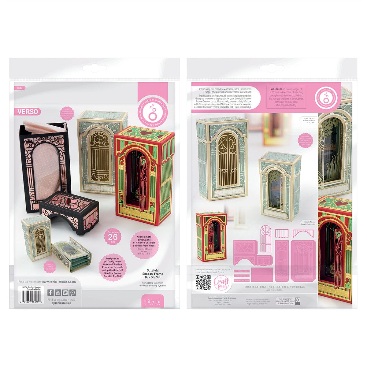Gatefold Shadow Frame Box Die Set - 5375e – Tonic Studios