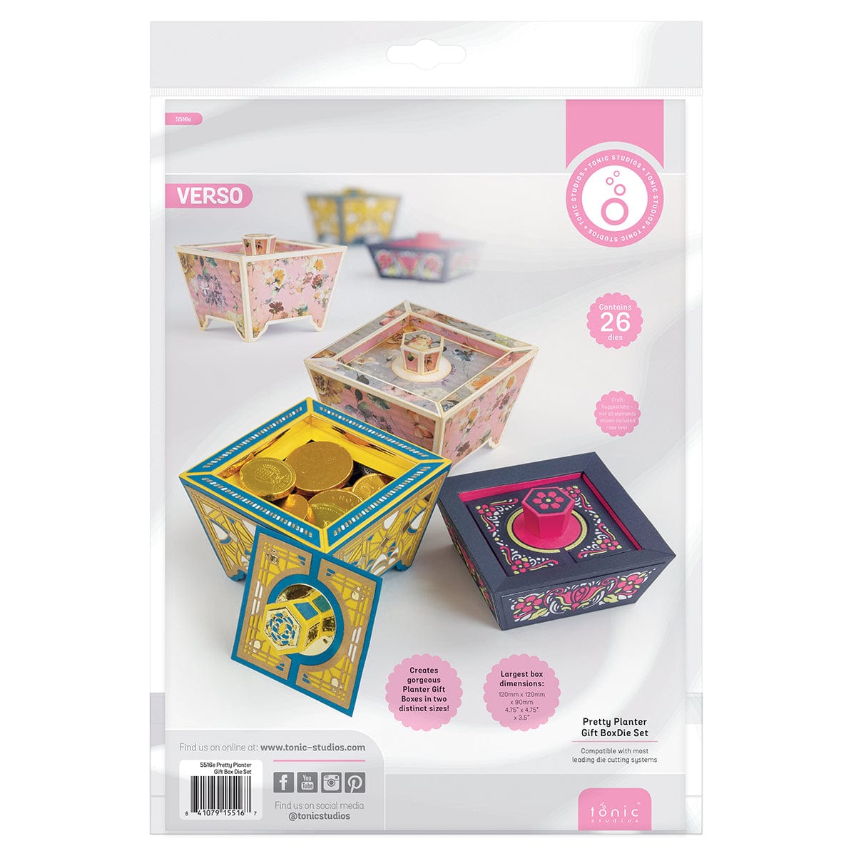 Pretty Planter Gift Box Die Set - 5516e – Tonic Studios